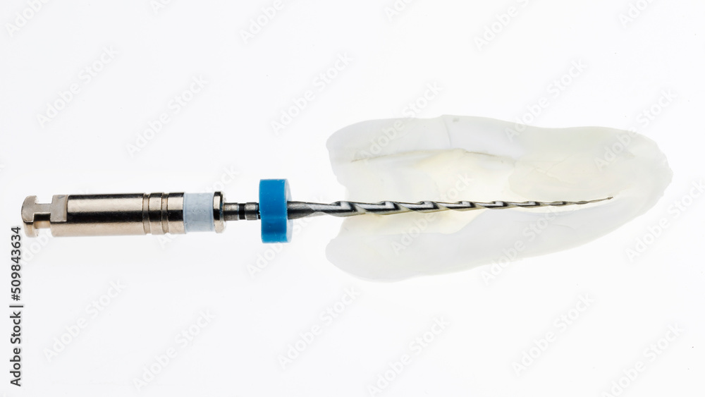 dental tool for the treatment of a dental canal in the context of a ...