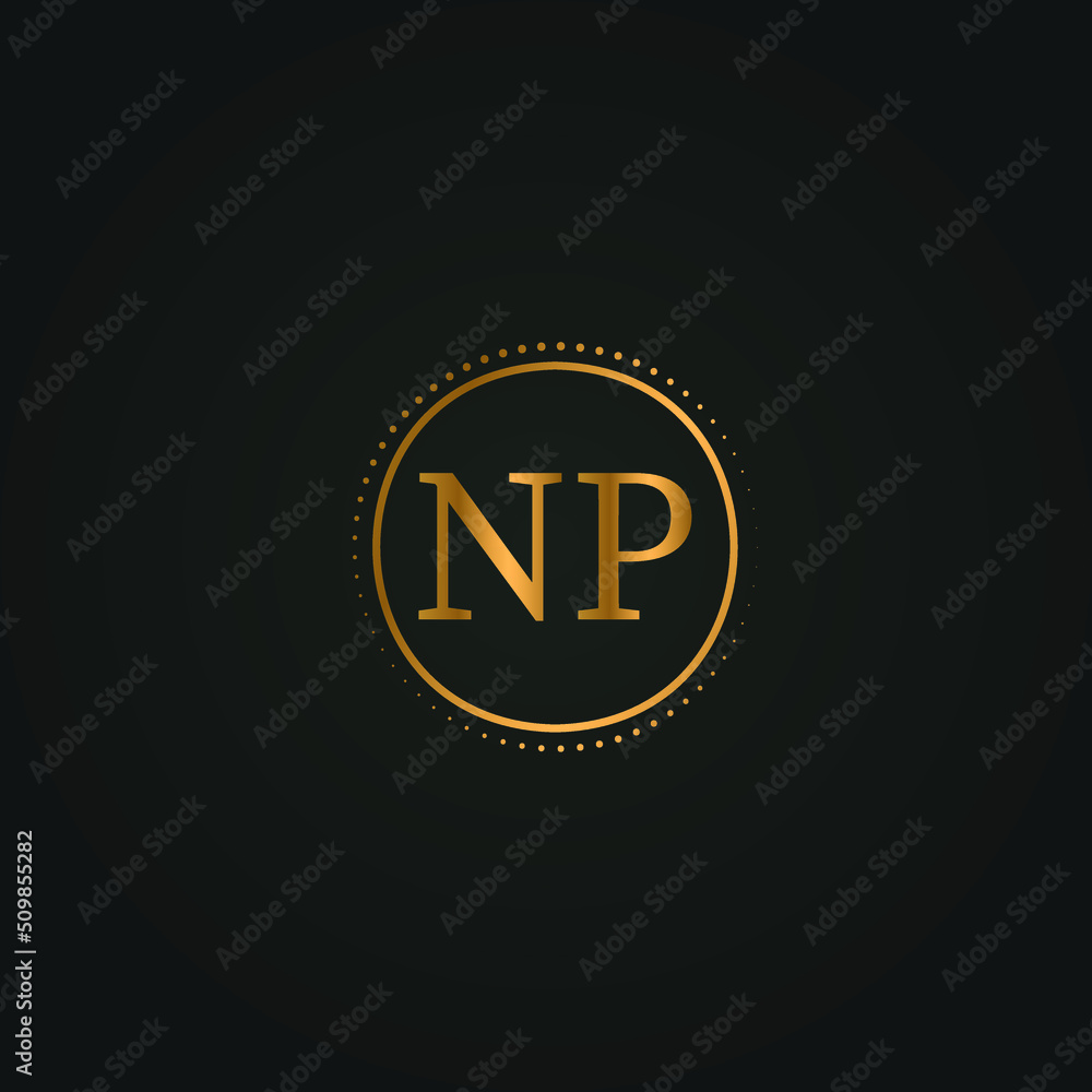 NP letter design for logo and icon.NP monogram logo.vector illustration ...