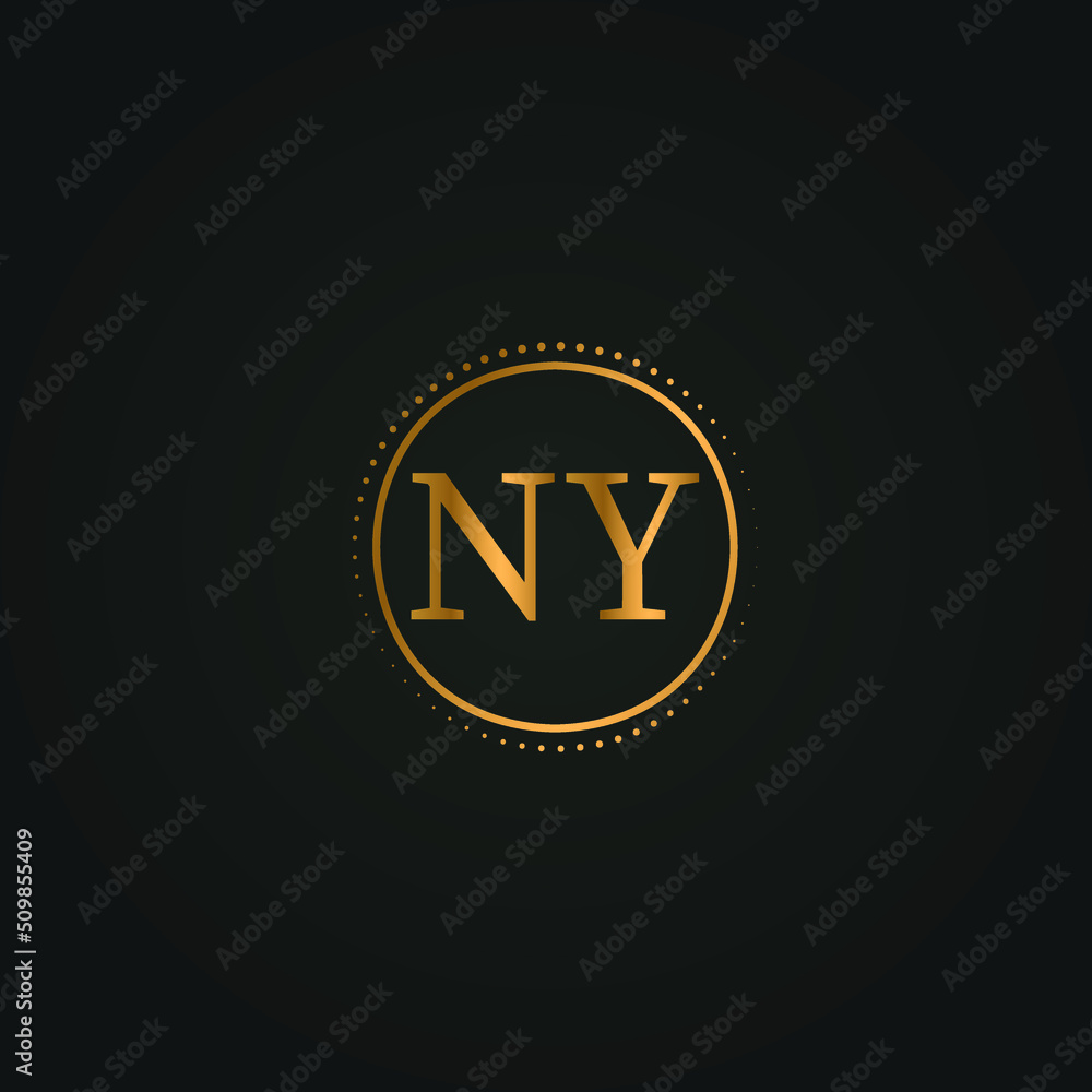 NY letter design for logo and icon.NY monogram logo.vector illustration ...