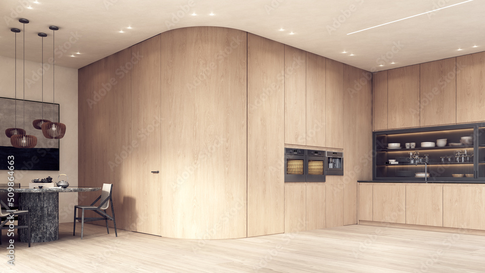 modern kitchen interior. Stock Photo | Adobe Stock