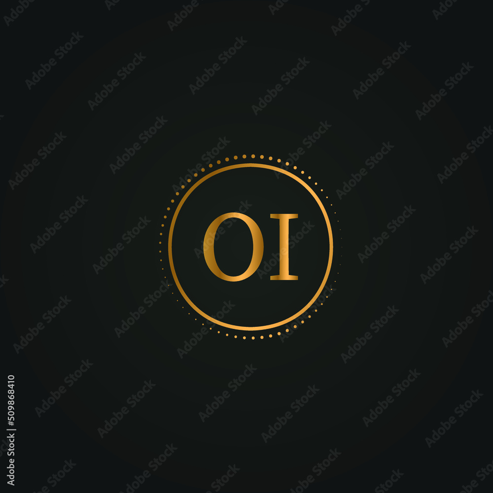 OI letter design for logo and icon.OI monogram logo.vector illustration ...