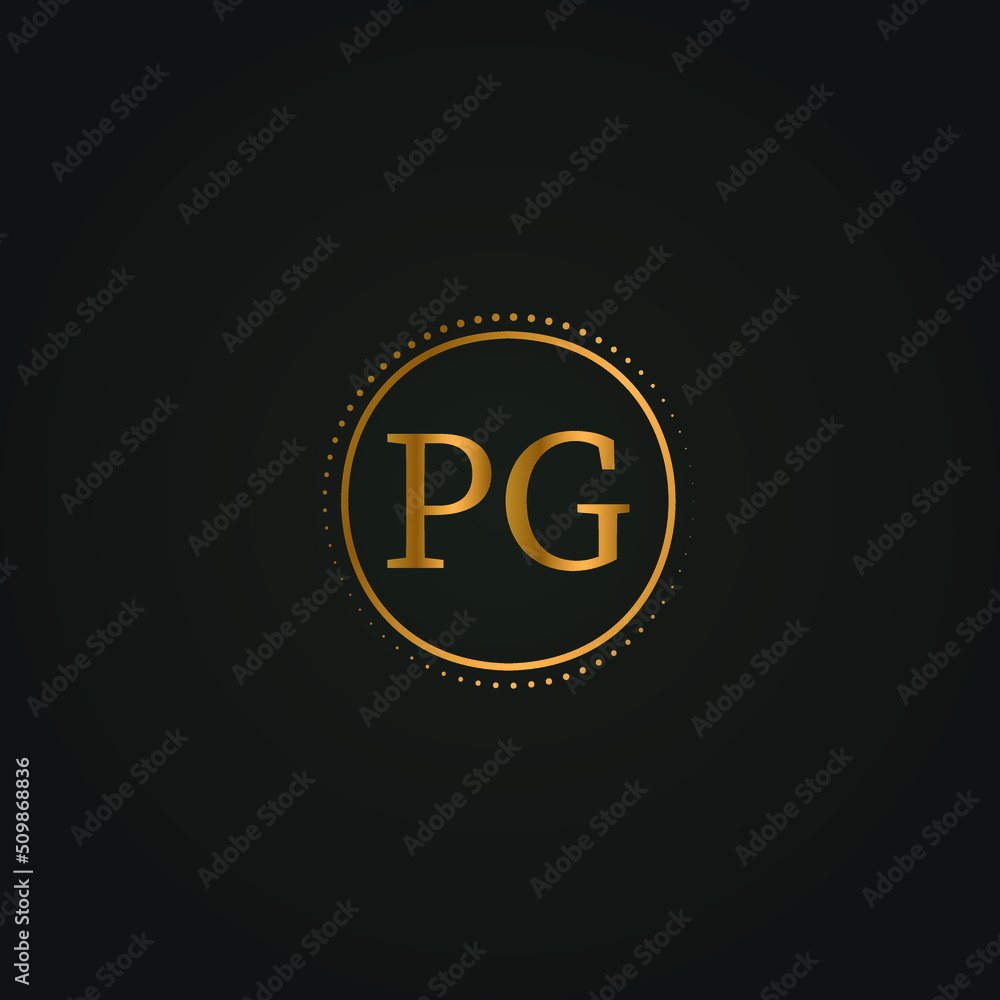 PG letter design for logo and icon.PG monogram logo.vector illustration ...