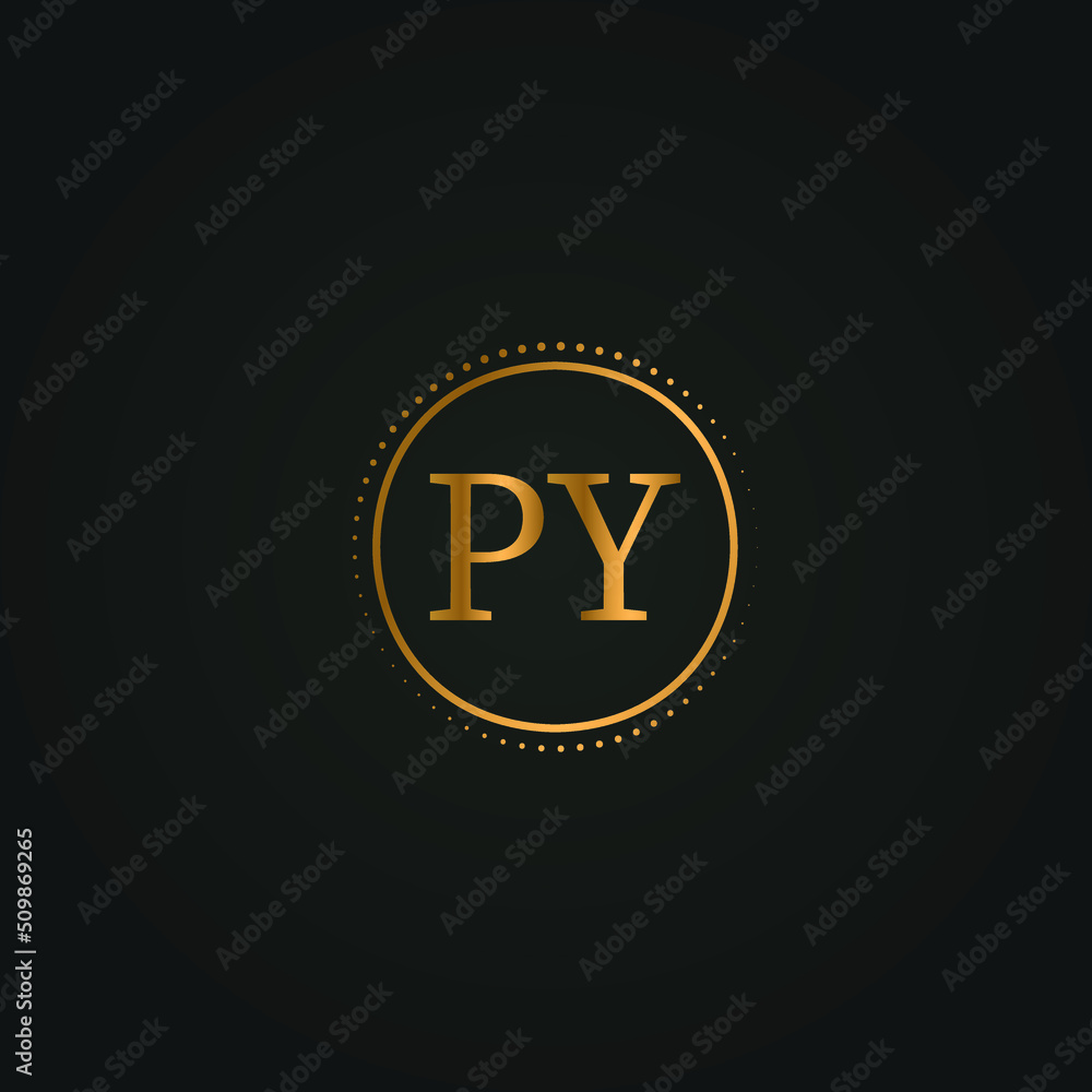PY letter design for logo and icon.PY monogram logo.vector illustration ...