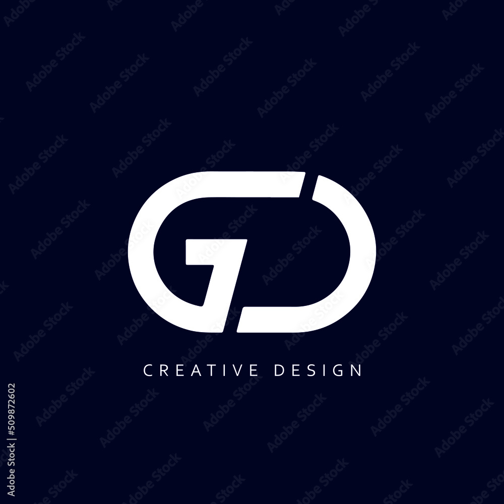 GD Logo Design, Creative Professional Trendy Letter GD Monogram in ...