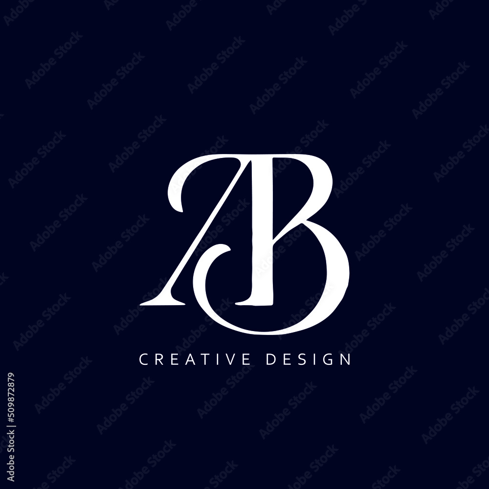 AB Logo Design, Creative Professional Trendy Letter AB Monogram in ...