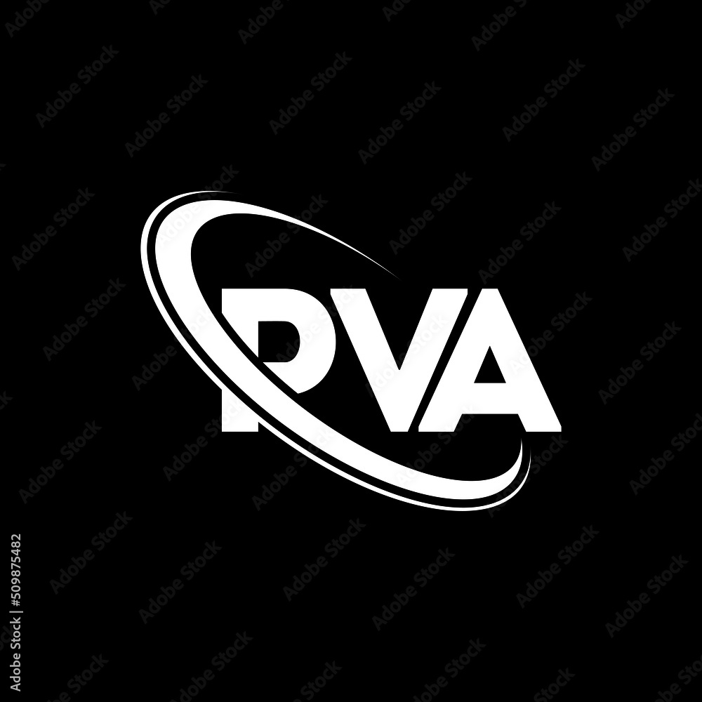 PVA logo. PVA letter. PVA letter logo design. Initials PVA logo linked ...