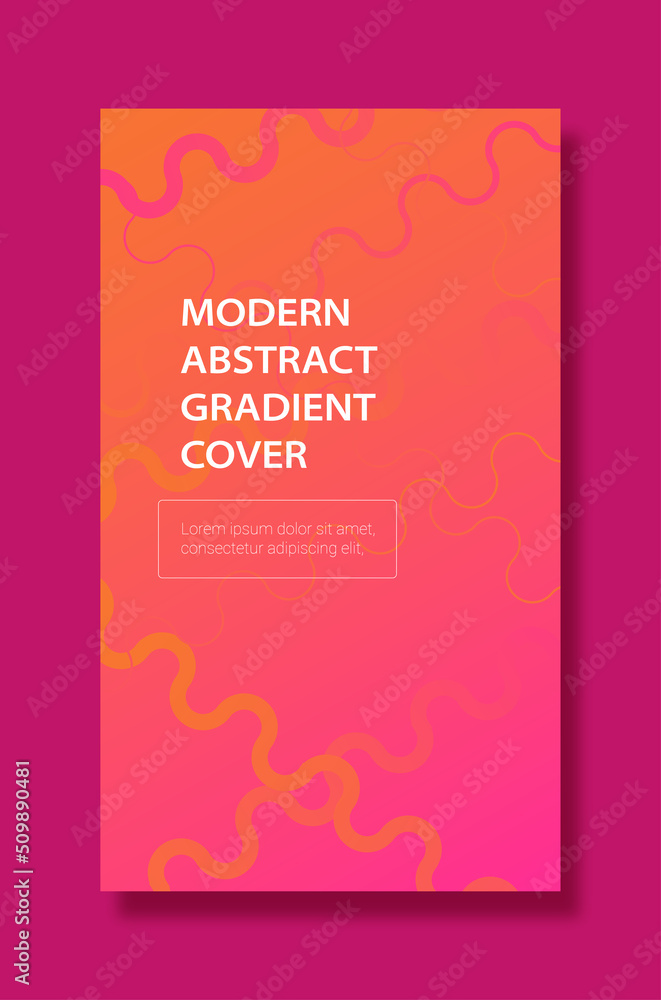 Creative cover poster background in modern minimal style for corporate ...