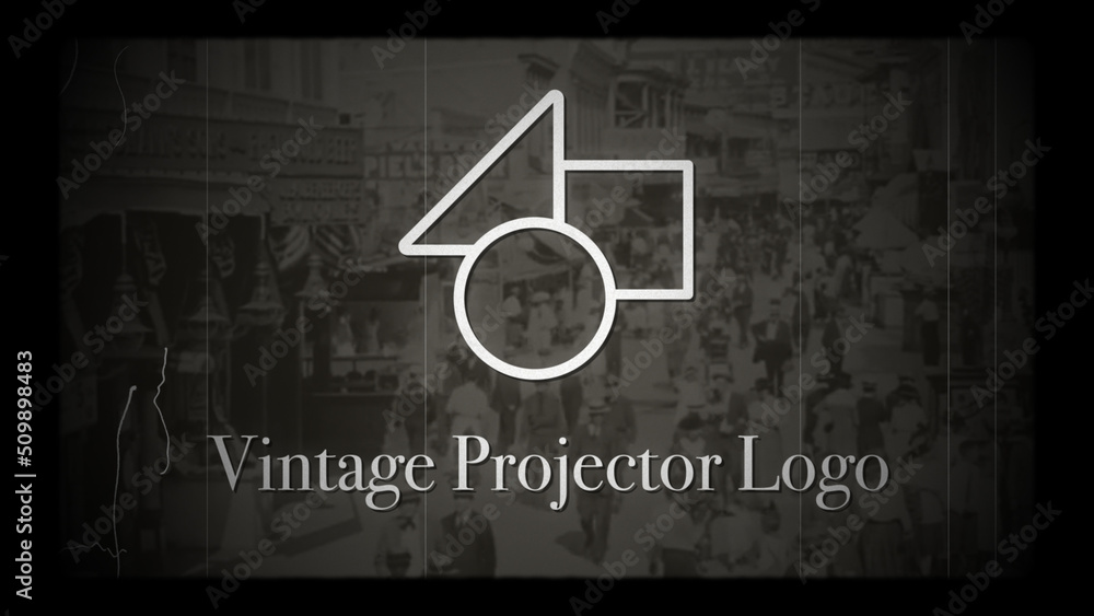 Old Vintage Projector Logo Reveal Stock Template | Adobe Stock