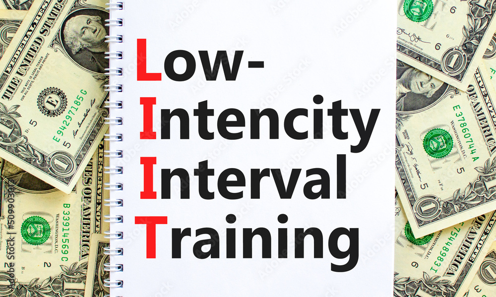 LIIT low-intensity interval training symbol. Concept words LIIT low ...