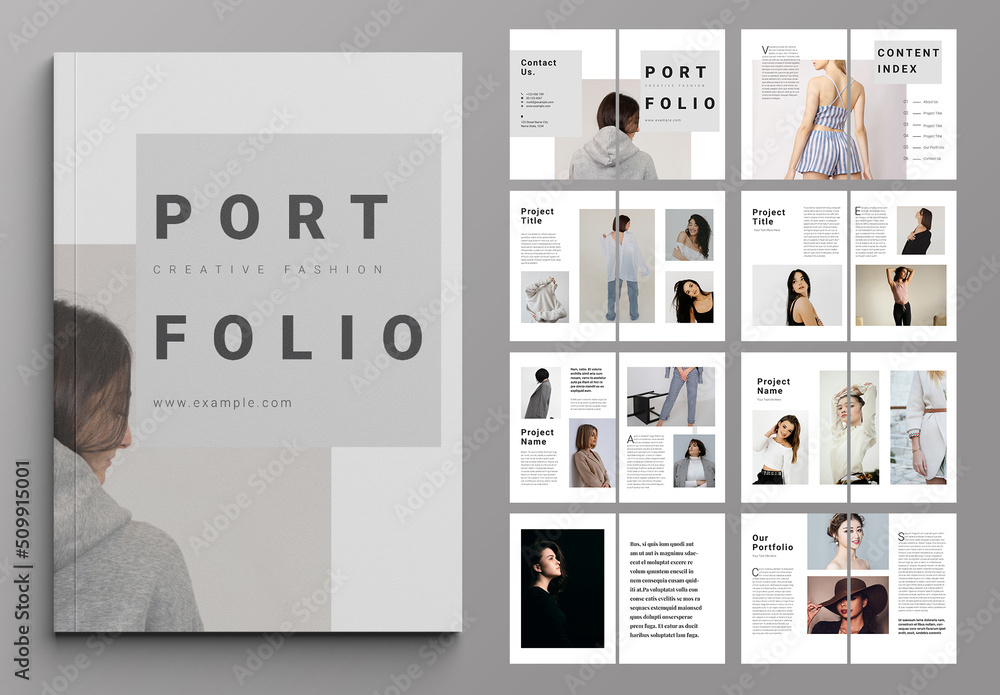 Portfolio Layout Stock Template | Adobe Stock