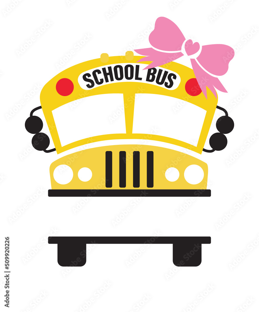 school bus svg, school svg, back to school svg, monogram svg, school ...