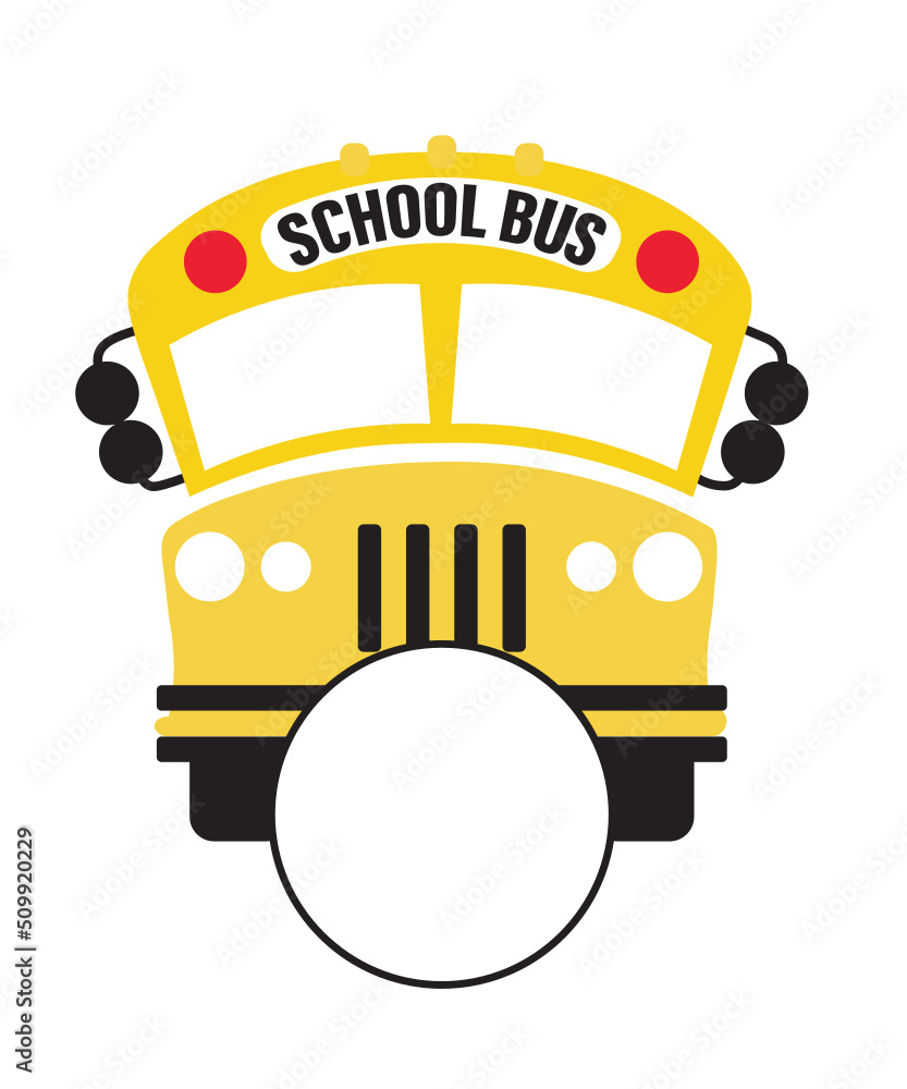 school bus svg, school svg, back to school svg, monogram svg, school ...