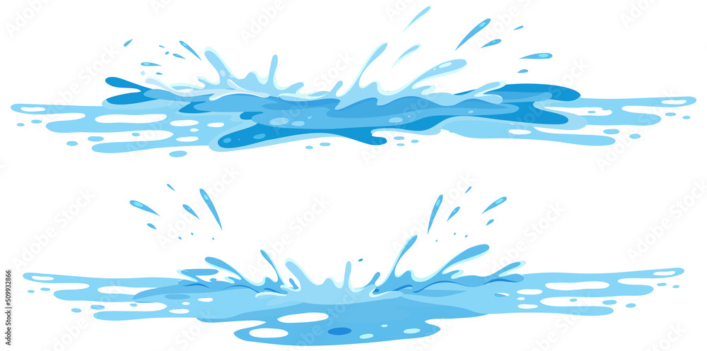 Poster Isolated water splash cartoon – Wall Art | UkPosters