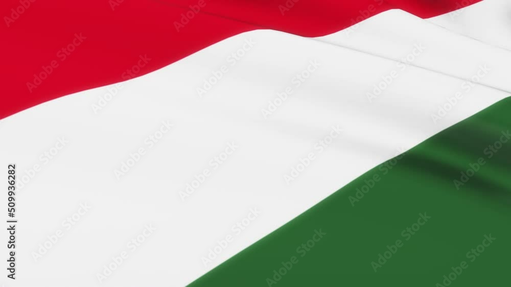 Loop of Hungry flag waving in wind texture n background . Hungry flag ...