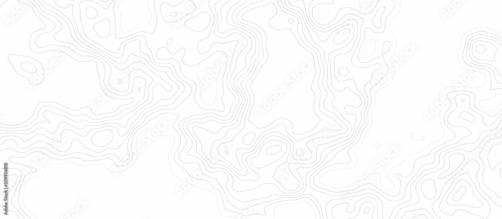 Vetor de Sea Abyss Vector Topographic Map. White wave paper curved ...