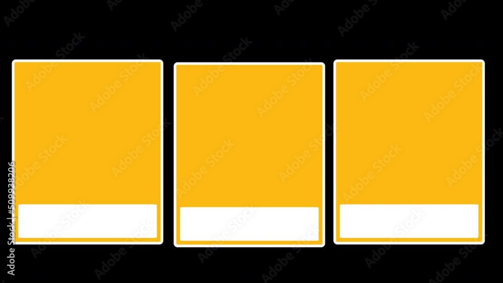 Cinema news lower third design, three windows new channel broadcasting ...