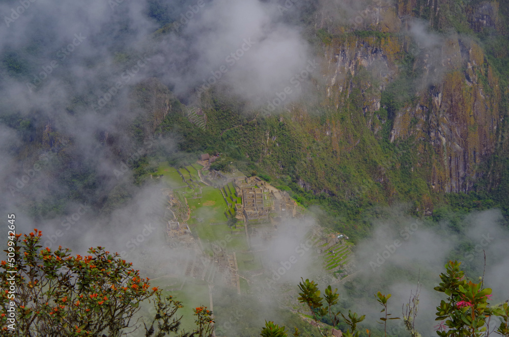 Historic ancient legendary Maya temple ruins lost city Machu Picchu ...