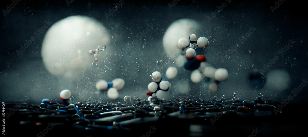 Nano medicine concept, nano particles robots for pain treatment and ...