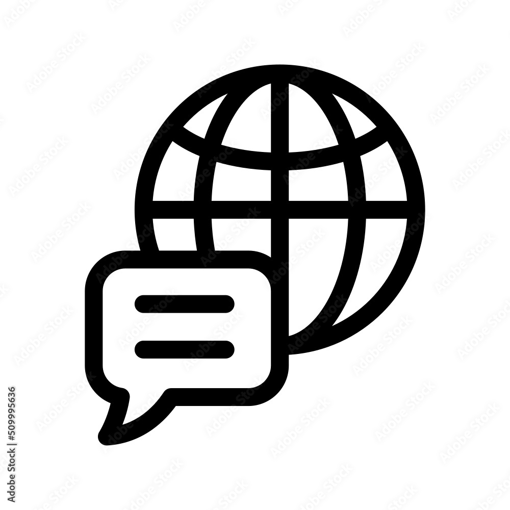 Language Icon Vector Symbol Design Illustration Stock-Vektorgrafik ...