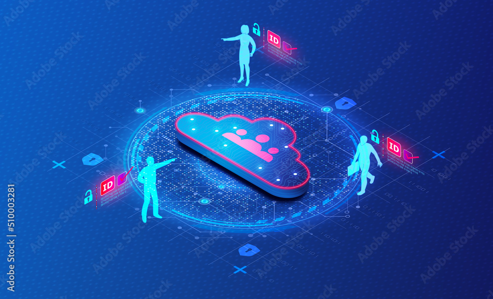 Identity-as-a-Service and Identity and Access Management Concept - 3D ...