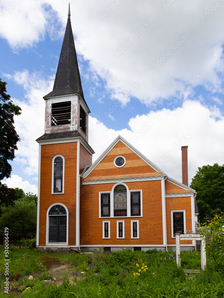 Pretty classic revival 1891 Wesley Methodist Church with its orange ...