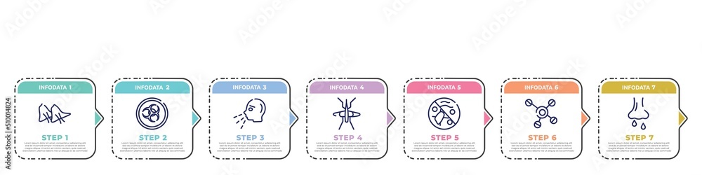 concept infographic design template. included smallpox, epidemic ...