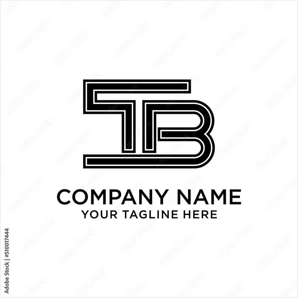 Letter TB Logo Design Concept Stock Vector | Adobe Stock