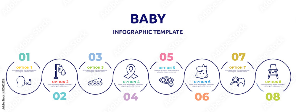 baby concept infographic design template. included asthma, intravenous ... baby concept infographic design template. included asthma, intravenous ...