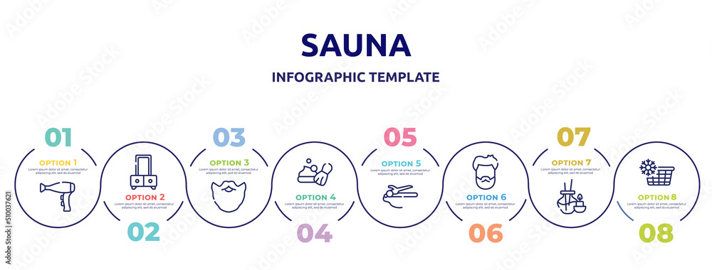 Poster sauna concept infographic design template – Wall Art | UkPosters