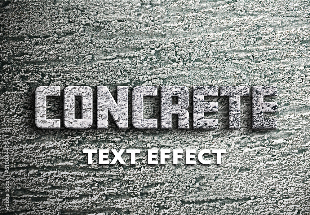 Concrete Text Effect Stock Template | Adobe Stock