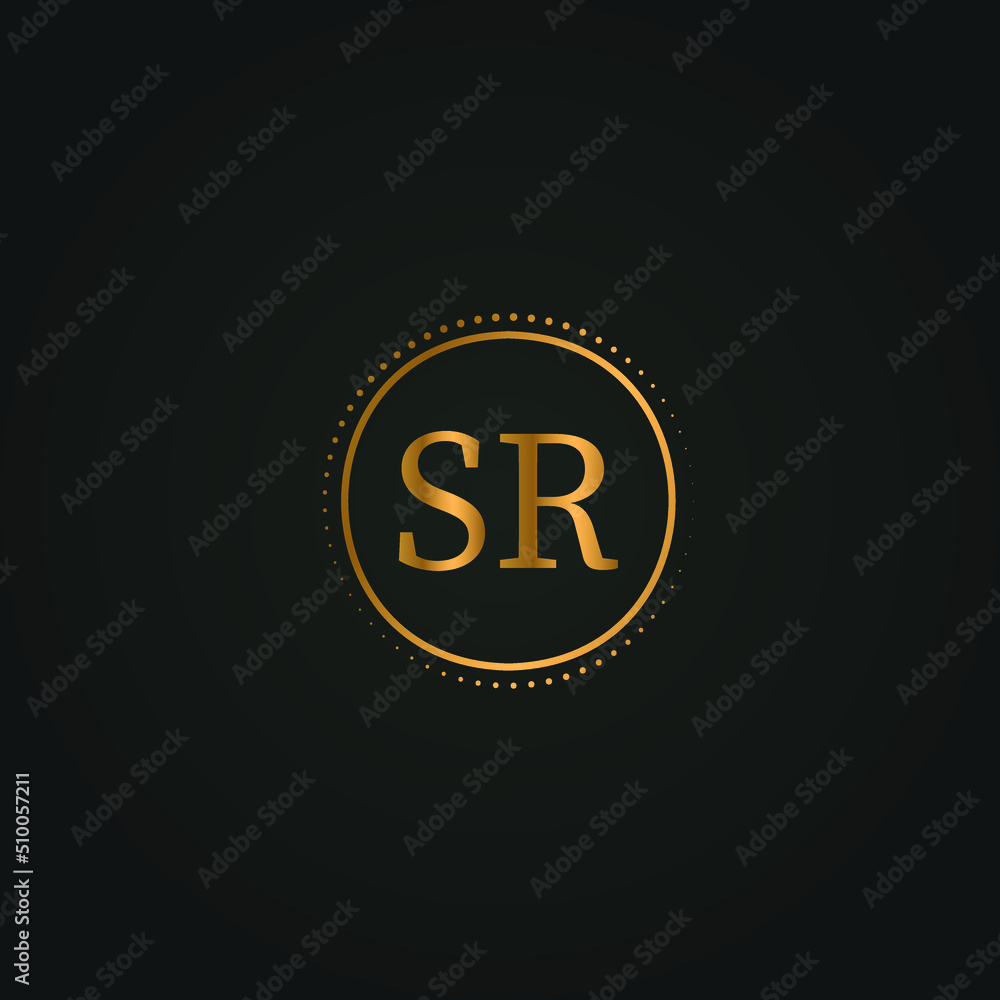 SR 2 letter design for logo and icon.SR monogram logo.vector ...