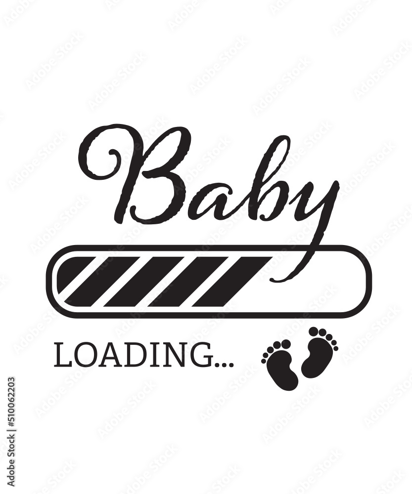 baby loading svg bundle, Baby Loading Please Wait svg, Pregnancy svg ...