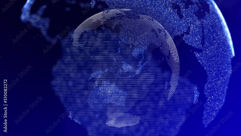 broadcasting web elements growing global network abstract background 4k ...