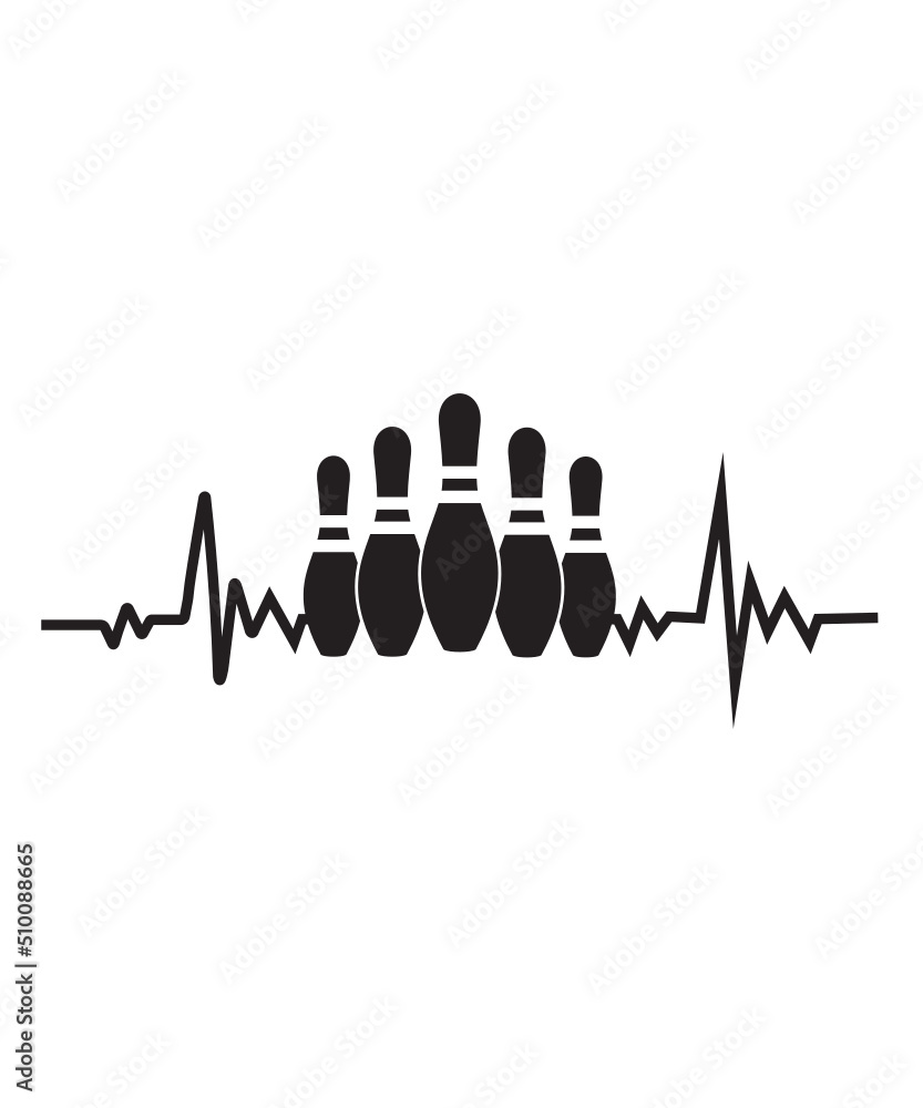 bowling svg, bowling svg files, bowling monogram svg, bowling split ...