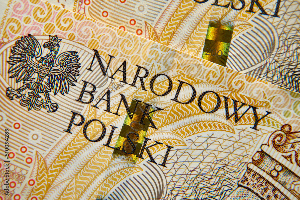 200 złotych ,polski banknot ,Narodowy bank polski Stock Photo | Adobe Stock