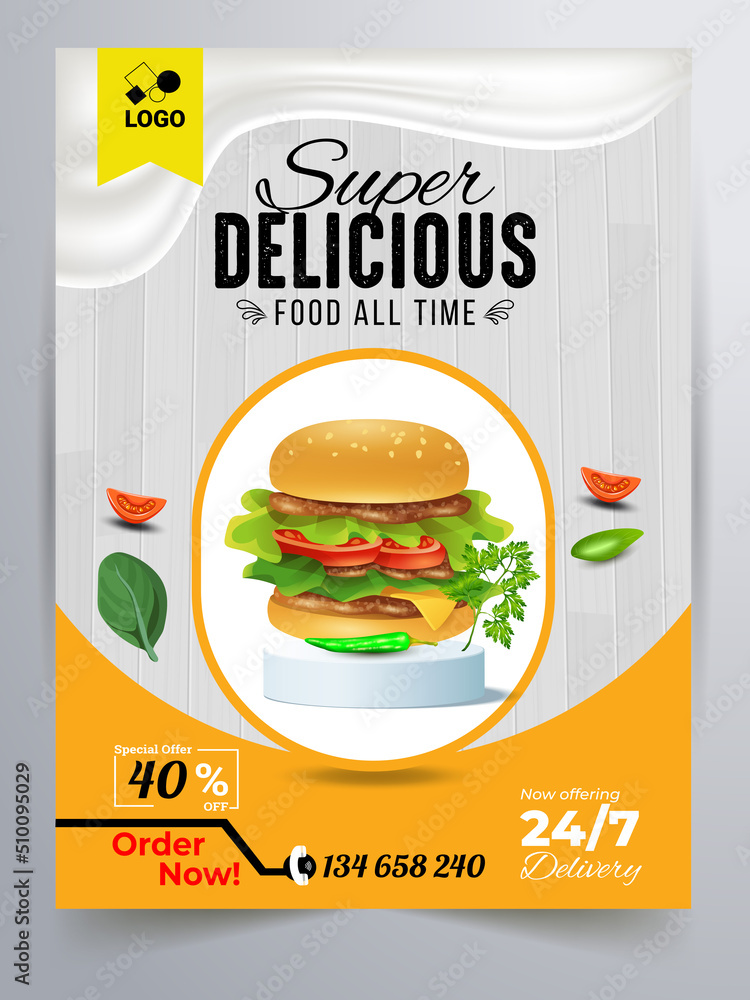 Restaurant Delicious food Flyer Design, Todays Menu Chinese Meal Cover ...