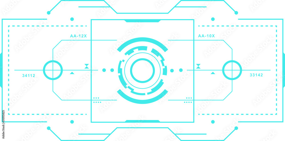 Modern Hud Futuristic Interface Overlays Stock Vector | Adobe Stock