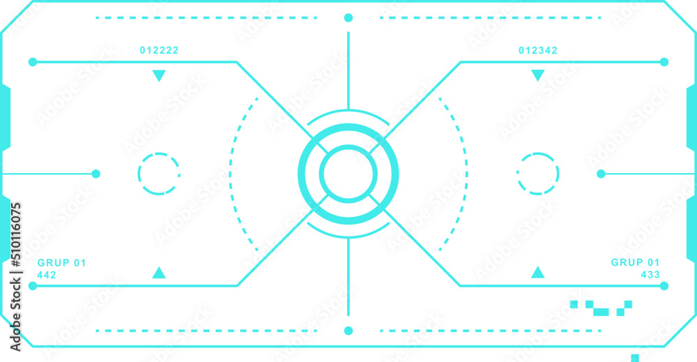 Modern Hud Futuristic Interface Overlays Stock Vector | Adobe Stock