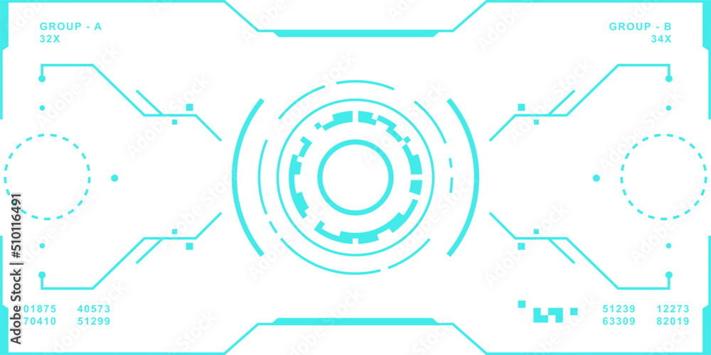 Modern Hud Futuristic Interface Overlays Stock Vector | Adobe Stock