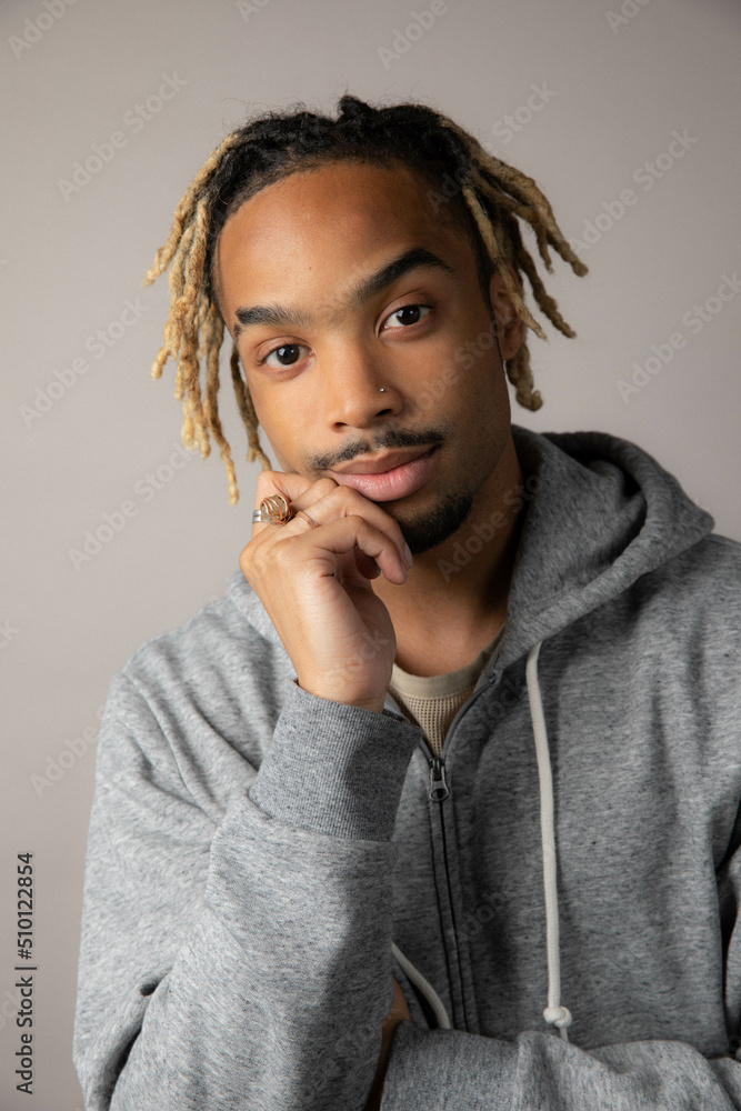 Beautiful Portrait of Male Model Stock Photo | Adobe Stock