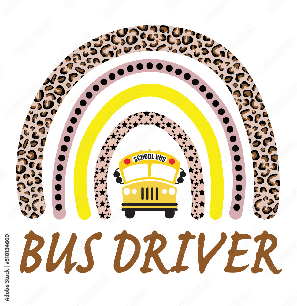 school bus driver rainbow svg png, Bus Driver Png, Bus Driver Rainbow ...