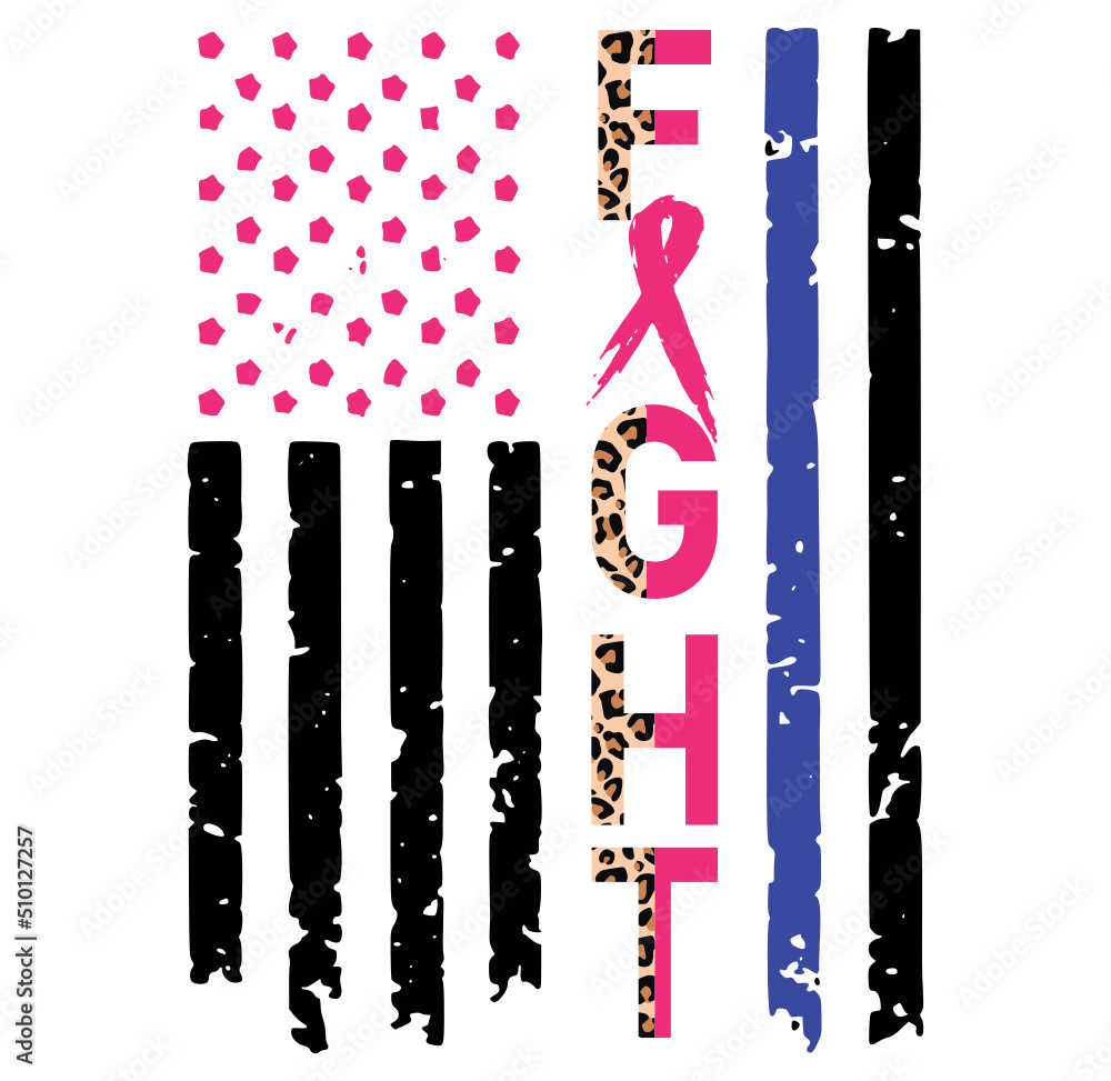 blue cancer usa flag svg png, cancer svg, Fight svg, cancer fight svg ...