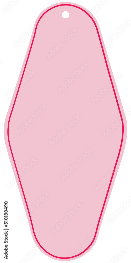 Naklejka Motel Keychain Template Motel Keychain Svg Hotel Keychain 