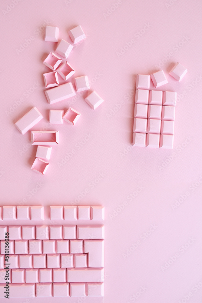 Papercraft keypad and buttons Stock Photo | Adobe Stock