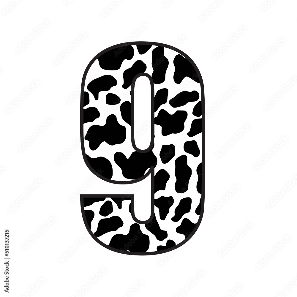 cow print font svg, cow pattern half print font letters alphabet svg ...