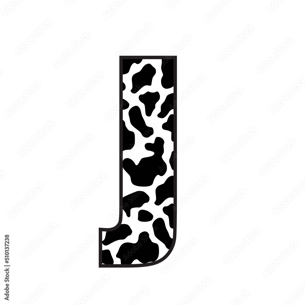 cow print font svg, cow pattern half print font letters alphabet svg ...