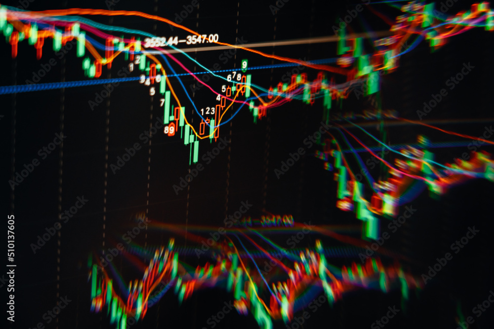 stock market trend chart Stock Photo | Adobe Stock