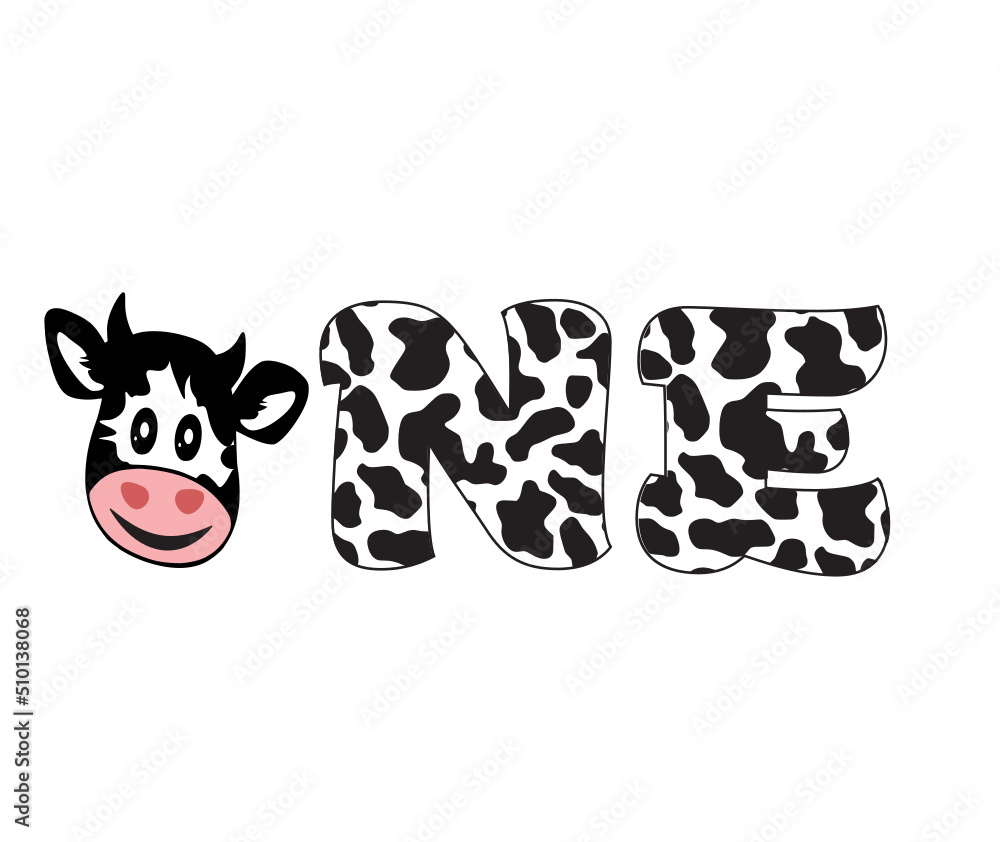 Cow number birthday svg, birthday cow svg, Cow print svg, Birthday girl ...