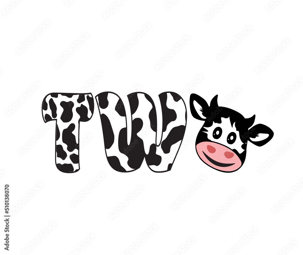 Cow number birthday svg, birthday cow svg, Cow print svg, Birthday girl ...