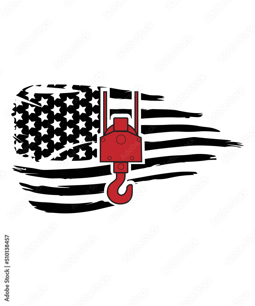 crane american flag svg, Crane Operator svg, crane flag svg, crane ...